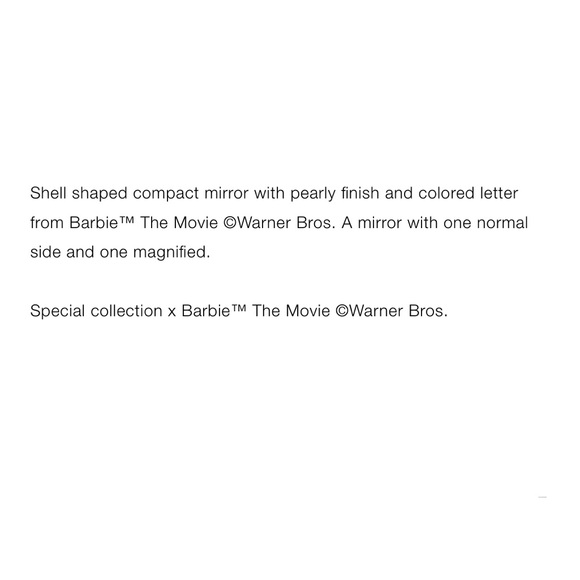 Barbie | Makeup | Barbie X Zara Shell Mirror | Poshmark